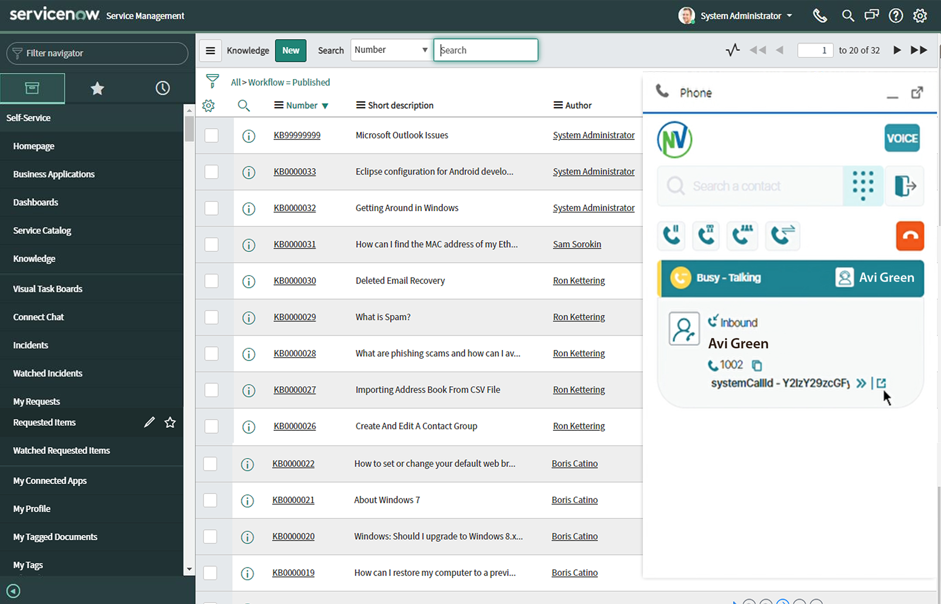 Novelvox CTI Connector for ServiceNow | Webex App Hub