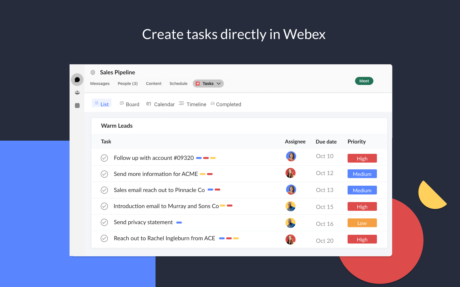 Tasks by Workast | Webex App Hub